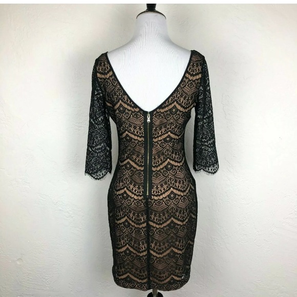 Guess | Dresses | Guess Bodycon Dress Black Lace Cocktail Sexy | Poshmark